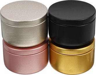 BESPORTBLE TOGEVAL 24 St&uuml;ck Aluminium Kerzendosen 50ml - Runde Mattierte Metallbeh&auml;lter mit Deckel Selbstgemacht Kerzenbeh&auml;lter Langlebig und Vielseitig f&uuml;r Kerz