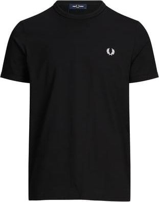 Fred Perry T-shirt &agrave; bordures contrastantes en coton