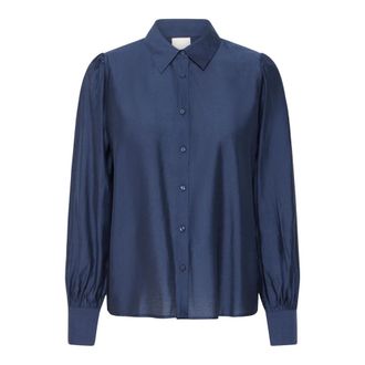 Ichi Ihkarlani SH2 Bluse 20121889 - - Blouses & Shirts - Damen - Blau - M