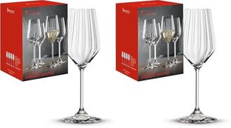 Spiegelau Champagner Gl&auml;ser 310 ml, 4 St&uuml;ck, LifeStyle, 4450177, Sektgl&auml;ser aus Kristallglas, Champagnergl&auml;ser sp&uuml;lmaschinenfest (Packung mit 2)