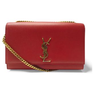 Saint Laurent Crossbody Bags - SAINT LAURENT KATE MEDIUM 364021 ROTLEDER SCHULTER - Gr. unisize - in Rot - f&uuml;r Damen