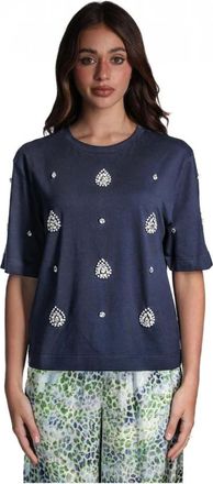 Jijil Femme, Tops, Bleu, Taille: 38 FR Jpe26Ts004 T-shirt