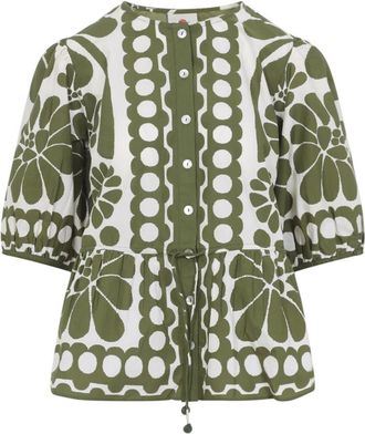 Farm Rio Farm Rio, Femme, Blouses et Chemises, Multicolore, Taille: 40 FR Palermo Blouse