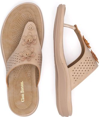 Clara Barson Pantoletten Clara Barson WYL0510-26 Beige