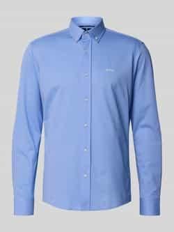 HUGO BOSS Regular Fit Businesshemd aus Pinpoint mit Stretch-Anteil