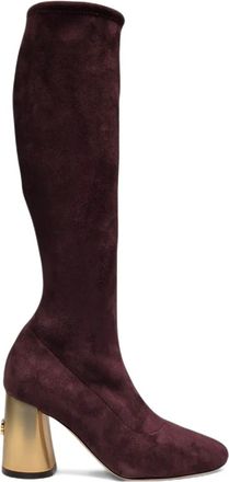 Casadei block-heel knee-high boots - Violett