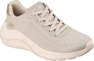 Skechers Bobs Squad Waves Aktuelles Aussehen Textil Damen Off-White Sneakers