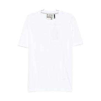 John Richmond Homme, Tops, Blanc, Taille: XS T-Shirt