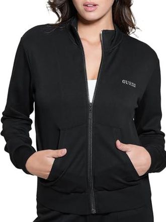 Guess Sweat-shirt Eco Gelsey &agrave; fermeture &eacute;clair int&eacute;grale pour femme, noir profond, Medium