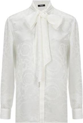 Versace Chemise en soie m&eacute;lang&eacute;
