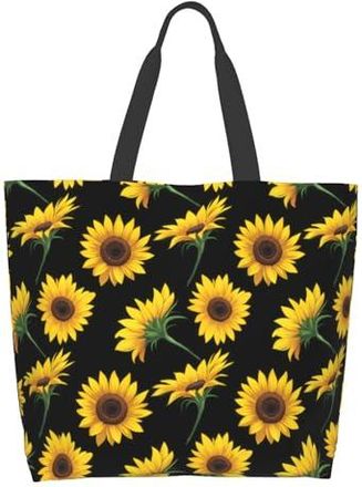 Generic Tournesols Sac Cabas Pliable Sacs D&eacute;contract&eacute; Sac Fourre-Tout Pour Plage Gym Shopping