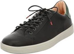 Think Herren TURNA chromfrei gegerbte nachhaltige Halbschuhe, Schwarz/Kombi 0000