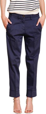 Mason's Femme, Pantalons, Bleu, Taille: 34 FR Pantalon chino New York Carrot
