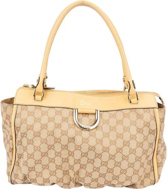 Gucci Crossbody Bags - Gucci GG Monogram Abbey Handbag - Gr. unisize - in Braun - f&uuml;r Damen