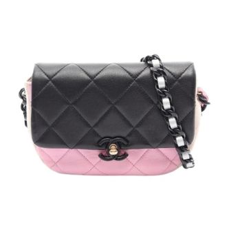 Chanel Pre-owned Vintage Lammfell Crossbody Bag - - Pre-owned - Damen - Mehrfarbig - ONE SIZE
