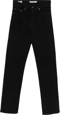 Levi's 724 High Rise Straight - - Jeans - Damen - Schwarzk - W31 L32