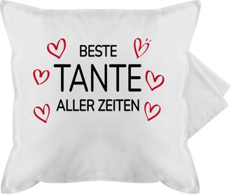 Shirtracer Kissenbezug - Deko Kissen - Beste Tante aller Zeiten | Tante Geschenk | Beste Tante Geschenk | Geschenke für Tante Geburtstag | Tante Geburtstagsgesch