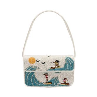 Staud Staud, Femme, Sacs, Multicolore, Taille: ONE Size Tommy Beaded Shoulder Bag