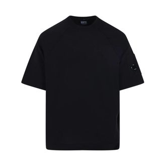 C.P. Company 999 Kurz&auml;rmeliges Sweatshirt - - Tops - Herren - Schwarzk - XS