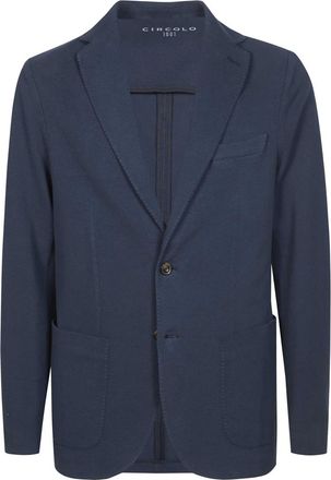 Circolo 1901 Homme, Vestes, Bleu, Taille: 3XL Giacca Monopetto Oxford