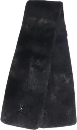 Louis Vuitton Pre-owned Foulard en fourrure de vison Ahead - Femme - Pre-owned - Noir - Taille: ONE Size