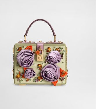 Dolce & Gabbana Dolce Box Satin And Patent Leather Handbag - Frau Handtaschen Mehrfarbig Onesize