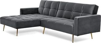 Jahnke ECKSOFA Chillax POSH Corner Samt Platingrau