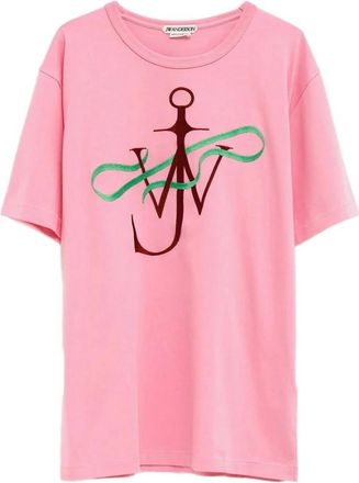 J.W.Anderson Homme, Tops, Rose, Taille: L Ribbon Anchor T-Shirt
