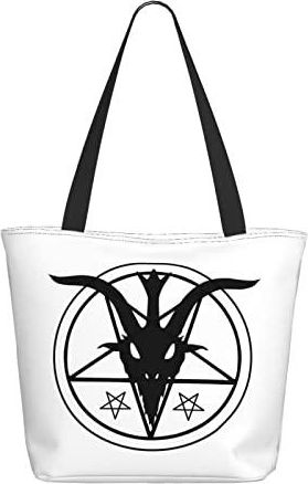 AOOEDM Demon-Baphomet Ladies Shopping Bag 13x11x7in.Le cadeau parfait pour la Saint-Valentin.Cest de la Saint-Valentin pour maman, fille, &eacute;pouse, etc