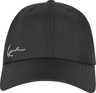 Karl Kani Unisex KA241-016-1 Small Signature Ripstop Cap Black, one Size