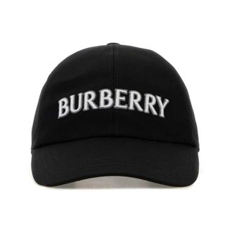 Burberry Logo Gabardine Baseball Cap - - Accessories - Damen - Schwarzk - S