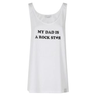Stella McCartney My Dad Is a Rockstar Tank - - Tops - Damen - Wei&szlig; - S