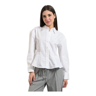 HUGO BOSS Femme, Blouses et Chemises, Blanc, Taille: 46 FR Emperor Blouse