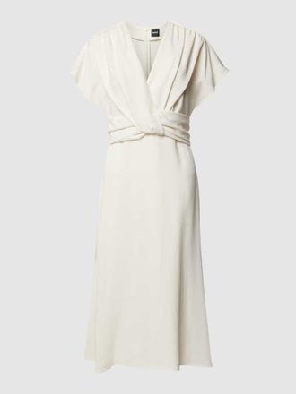 HUGO BOSS Midikleid mit V-Ausschnitt Modell Debasa
