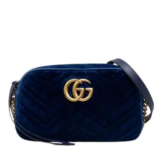 Gucci Pre-owned Vintage Quilted Crossbody Bag - - Pre-owned - Damen - Blau - ONE SIZE