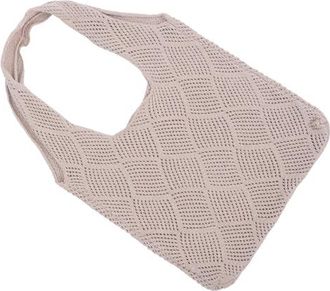 Garneck Sac Fourre-tout Tiss&eacute; Main Maille Crochet&eacute;e pour Femme Grand Sac de Plage &eacute;t&eacute; Polyvalent Bandouli&egrave;re L&eacute;g&egrave;re pour Courses et Voyages