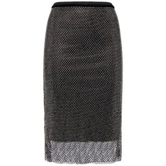 Sportmax Femme, Jupes, Noir, Taille: 38 FR Zinnia Midi Skirt