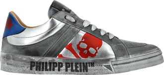 Philipp Plein Low-Top Sneaker - Sneaker Retrokickz - Gr. 35 (EU) - in Silber - f&uuml;r Damen