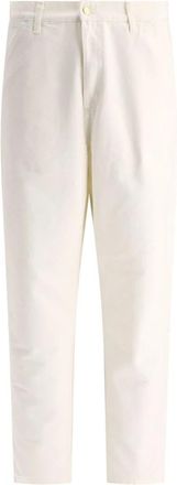 Carhartt Work in Progress Pantalon &agrave; genou unique - Homme - Pantalons - Blanc - Taille: W28 L32