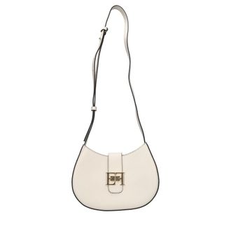 Elisabetta Franchi Umh&auml;ngetasche mit &Uuml;berschlag - - Bags - Damen - Beige - ONE SIZE