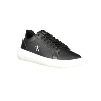 Calvin Klein Leather Sneaker - Black