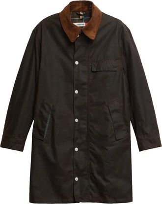 Barbour Veste cir&eacute;e Beeston - Homme - Manteaux - Brun - Taille: XL