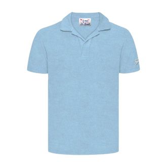 MC2 Saint Barth Herren Baumwoll-Terry Halbarm Polo - - Tops - Herren - Blau - S