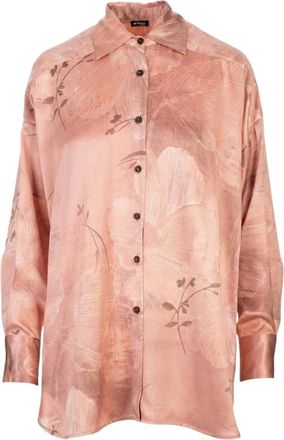 Kiton Femme, Blouses et Chemises, Rose, Taille: 34 FR Chemise &agrave; imprim&eacute; floral