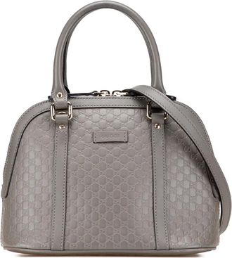 Gucci mini sac à bandoulière Microguccissima Dome (2016-2025) - Gris