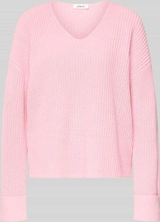 s.Oliver Red Label Oversized Strickpullover aus Baumwoll-Mix