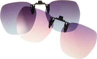 Valiclud Lot de 2 Lunettes de Soleil Polaris&eacute;es &agrave; Clipser sans Monture Protection UV Anti-&Eacute;blouissement pour Conduite Couleurs Gris-Bleu et Violet-Rose L&eacute;g&egrave;res