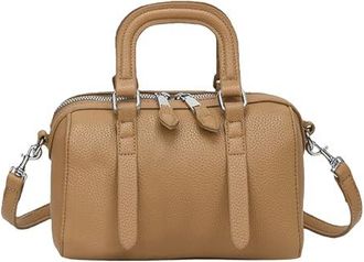 Generic Sac &agrave; bandouli&egrave;re en cuir synth&eacute;tique pour femme, sac &agrave; main polyvalent pour le travail, le shopping, les voyages, lautomne, marron, 16.14x9.84x5.12in