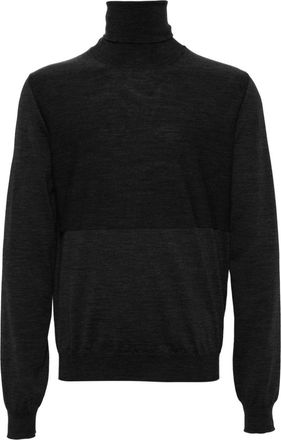 Jil Sander Klassischer Merinopullover - Grau