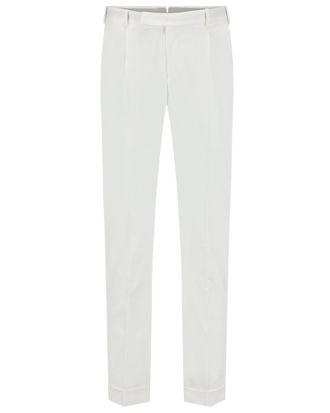 Pantaloni Torino Chino mit Umschlag, Bundfalte und Stretchanteil, Rebel Fit in